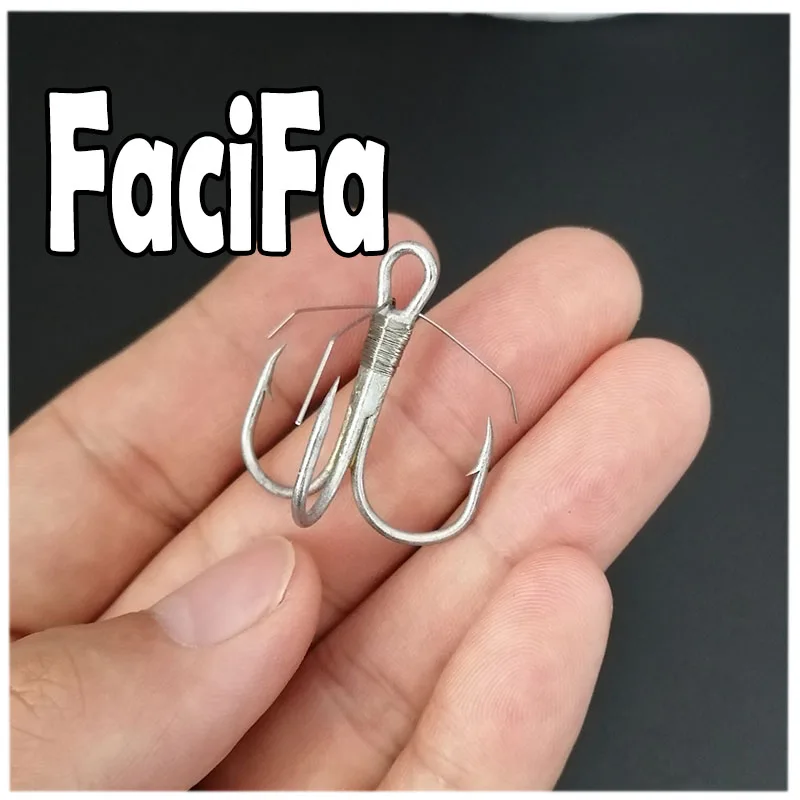 10 pcs Weedless Treble Hook Fishing Hook High Carbon Steel Bass hook ...