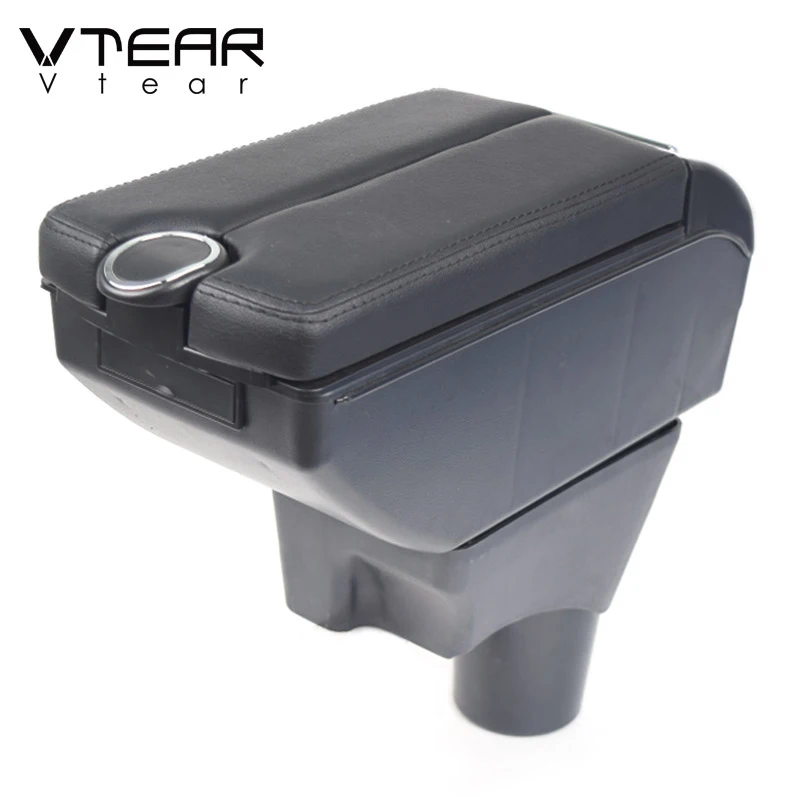 Vtear For Nissan Sunny Versa Car Armrest Leather Arm Rest Usb Storage ...