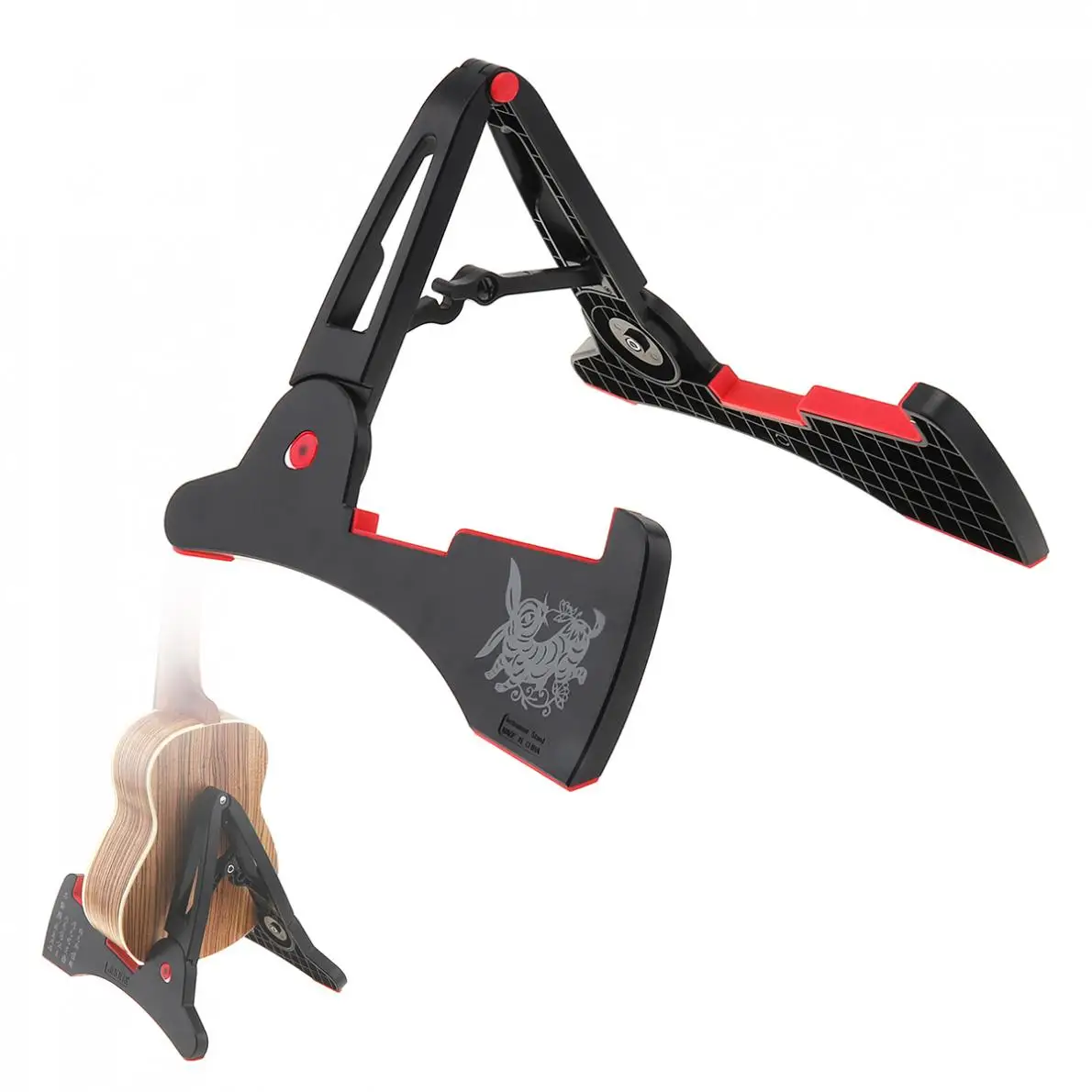 Foldable Guitar Violin Ukulele Floor Stand Holder Bracket Mount Smart ...