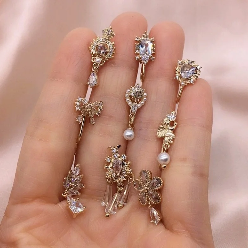 Gaby-new-design-gold-plated-dangle-nose-cuffs-face-nose-ring-cuff-bulk ...
