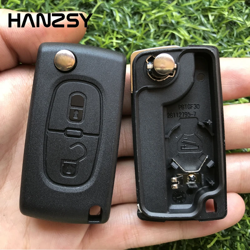 2 Buttons Remote Key Shell For Peugeot 308 307 207 206 407 Partner ...