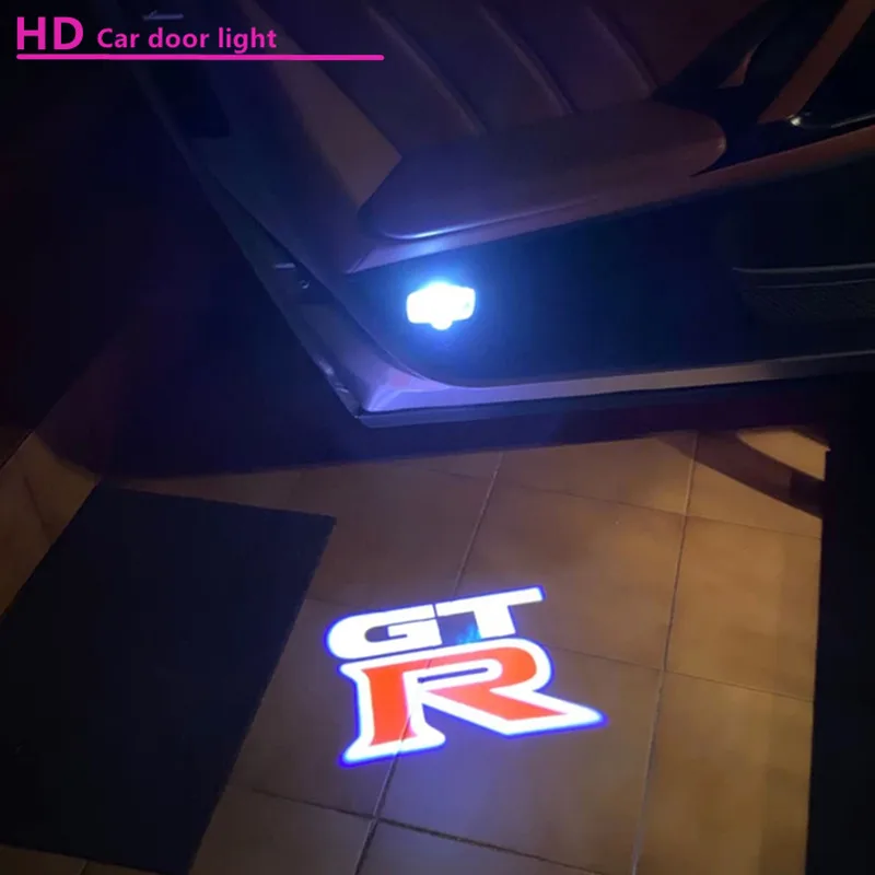Car Welcome Lights For Nissan GTR R34 R35 LED Car Door Logo Projector Light GTR Auto Atmosphere Lamp Car Accessories AliExpress