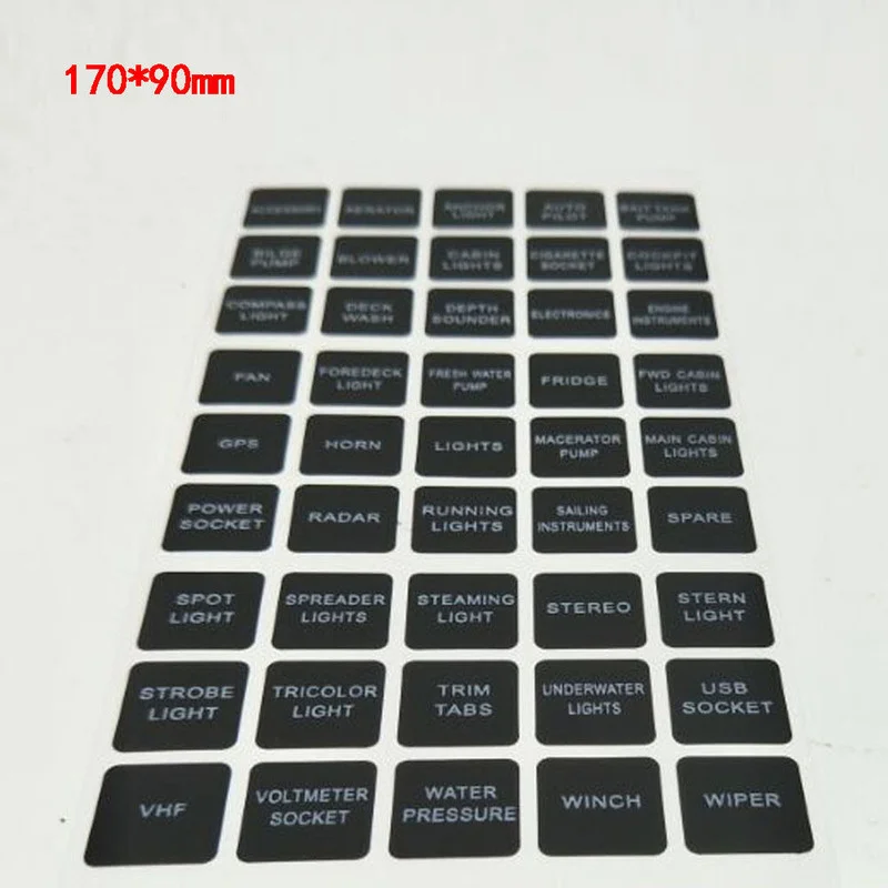 45-Sticker-Rocker-Switch-Label-Decal-Circuit-Fuse-Panel-Sticker-for ...