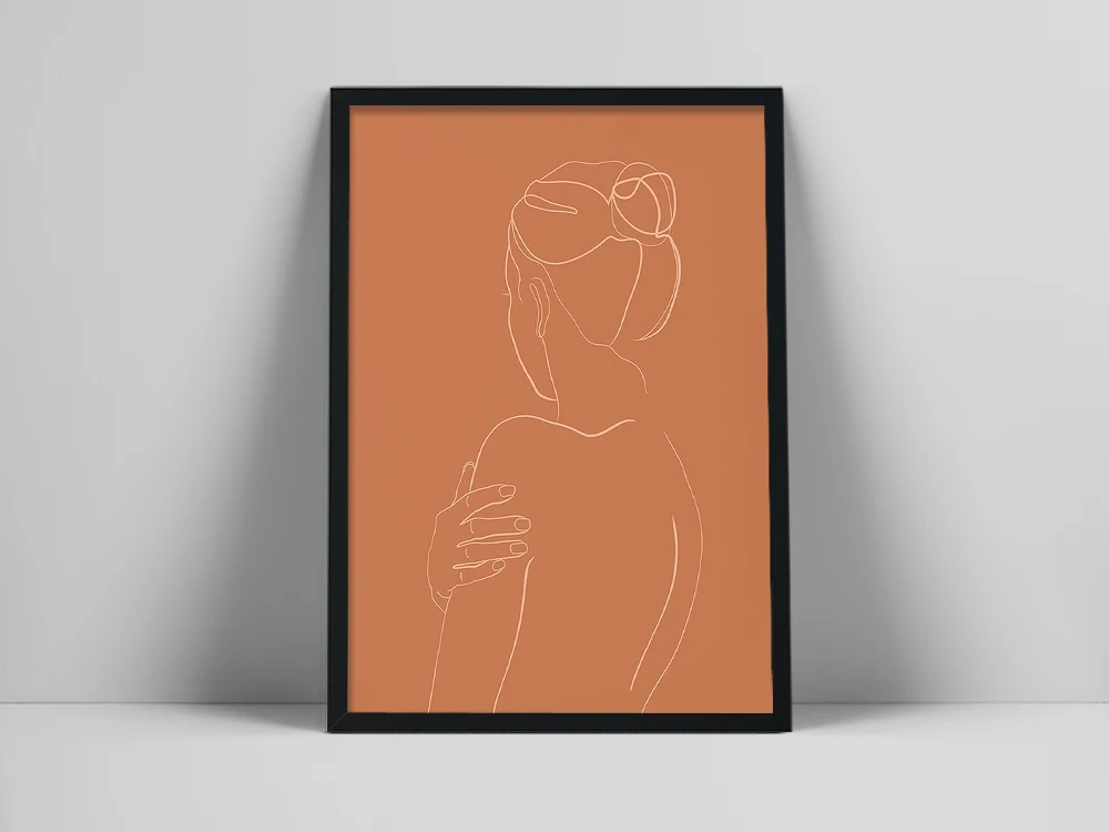 Simple Line Drawing Human Body