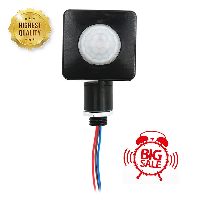 Új Állítható 85-265V Ip65 Mozgásérzékelő Pir Kapcsoló Ultravékony Led ...