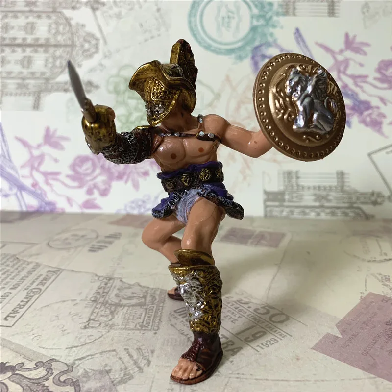 pvc figure toy model Gladiator ancient Roman simulation Knight figure ...