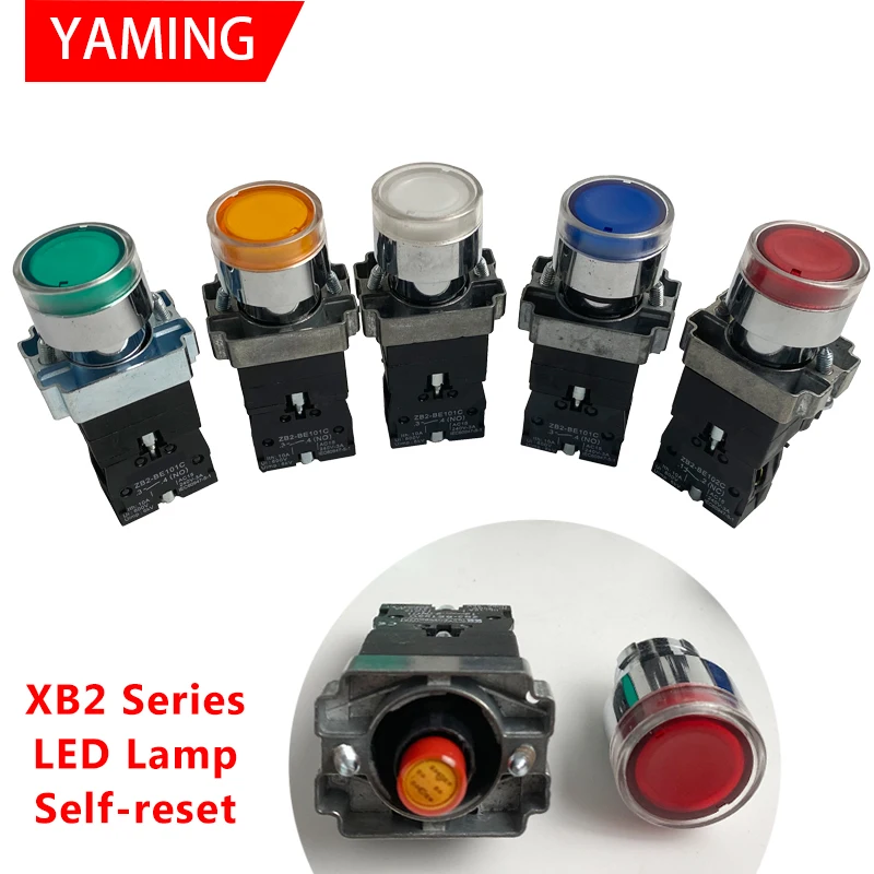 Push Button Switch | Xb2 Push Button | Xb2 Light - 22mm Xb2 Momentary Self-rest Type - Aliexpress