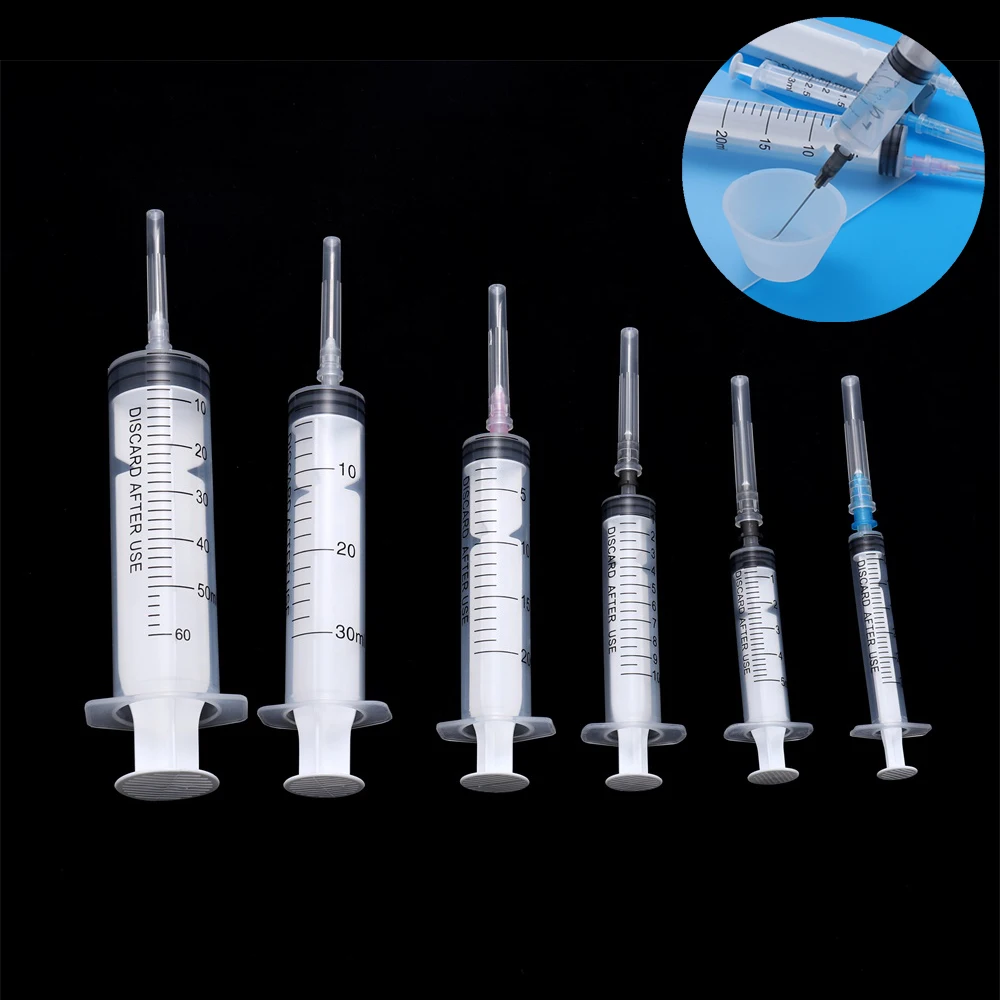 1Pcs-3-60ml-Reusable-Plastic-Syringe-with-Dispense-Needle-Liquid ...