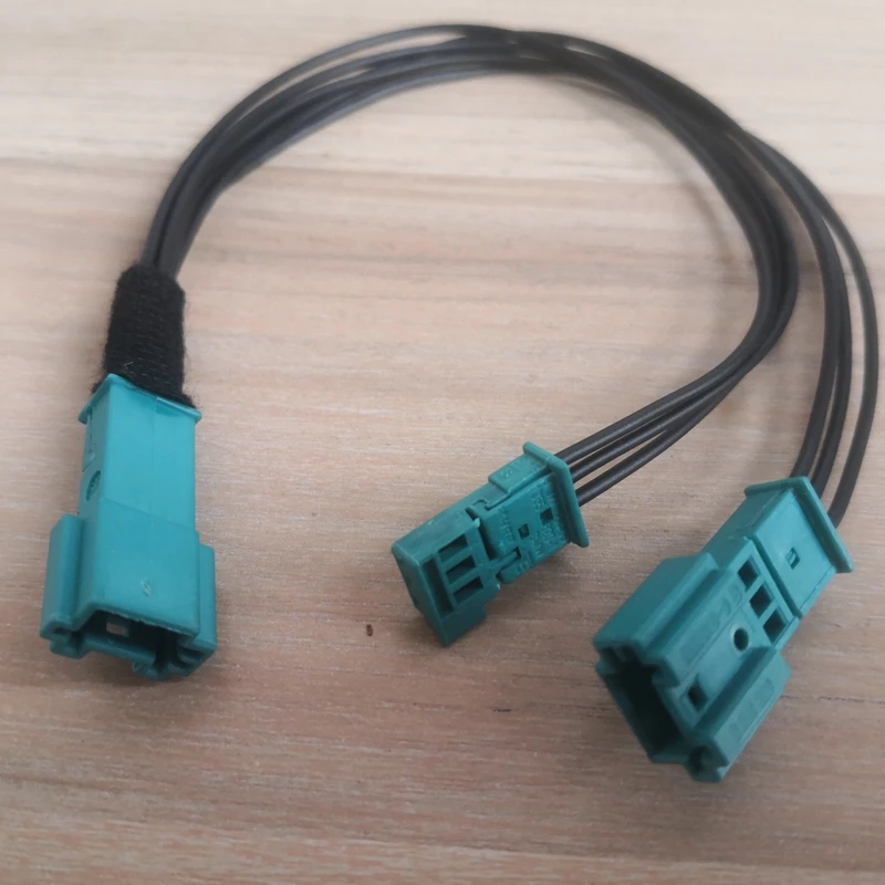 プラグ付きハーネスケーブル,1セット/ロット3ピンコネクタ,ledラジオ用,bmw車用電源トリム61138377072 61136931929