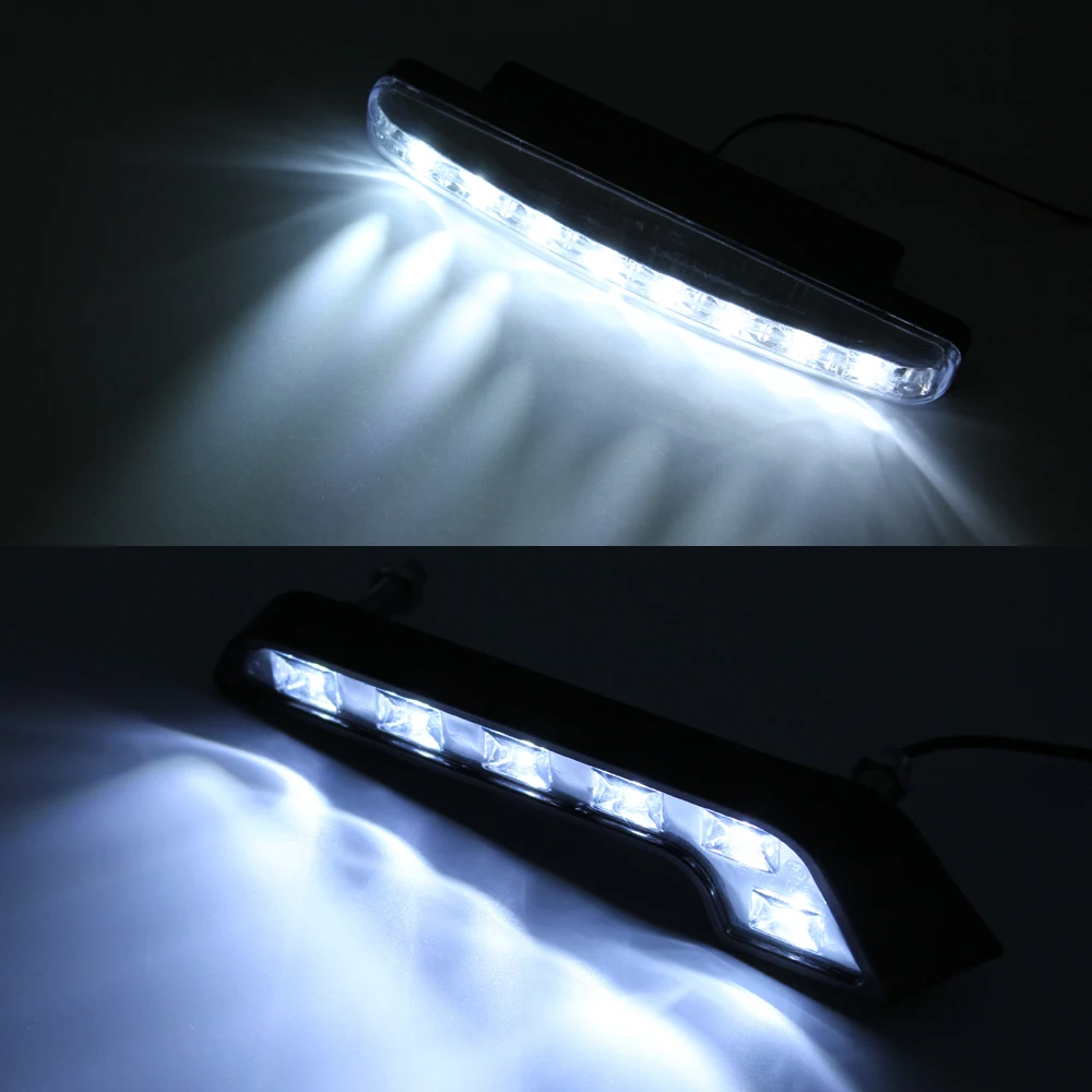 12V DRL daylight led, 6 / 8 automatic driving LED, pure white anti fog ...