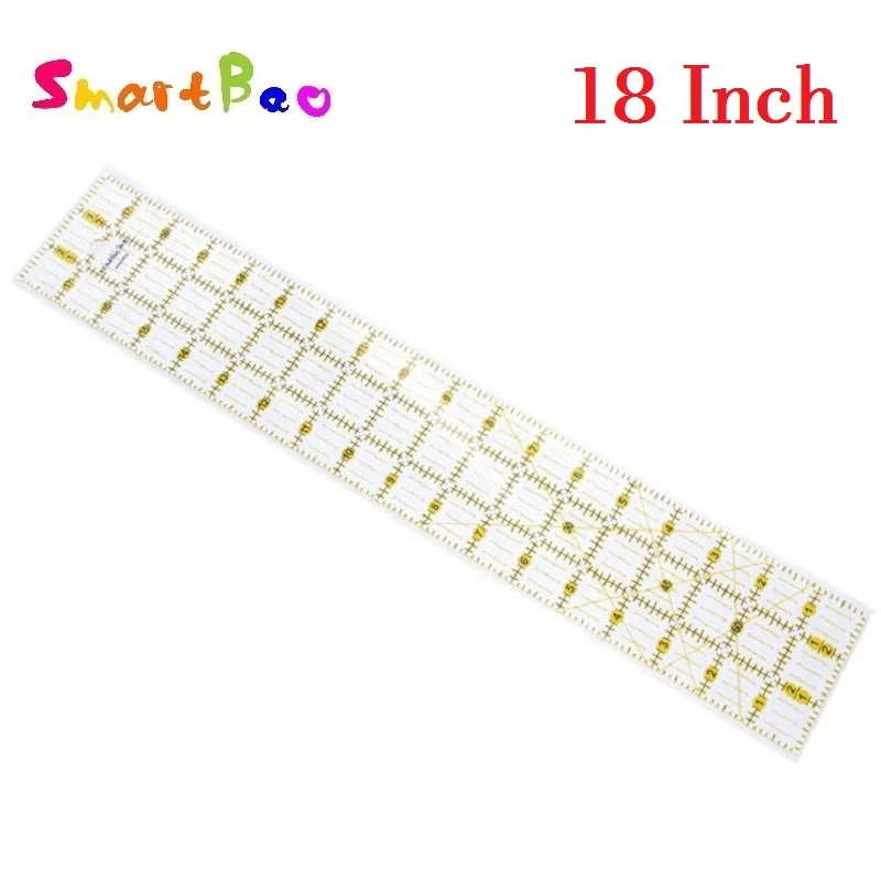 18-3-Quilting-Ruler-Clear-Acrylic-Quilt-Grid-Ruler-Patchwork-Tailor-DIY ...