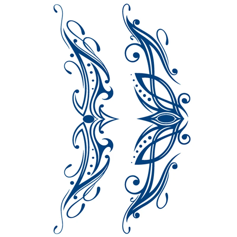 Fancy Blue Scroll Clip Art