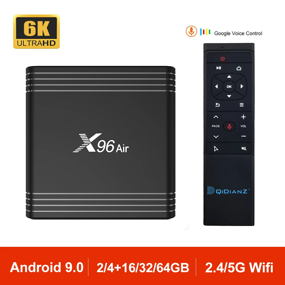 Smart TV box X96 AIR, Android 9.0, con 8K, minidecodificador de señal ...