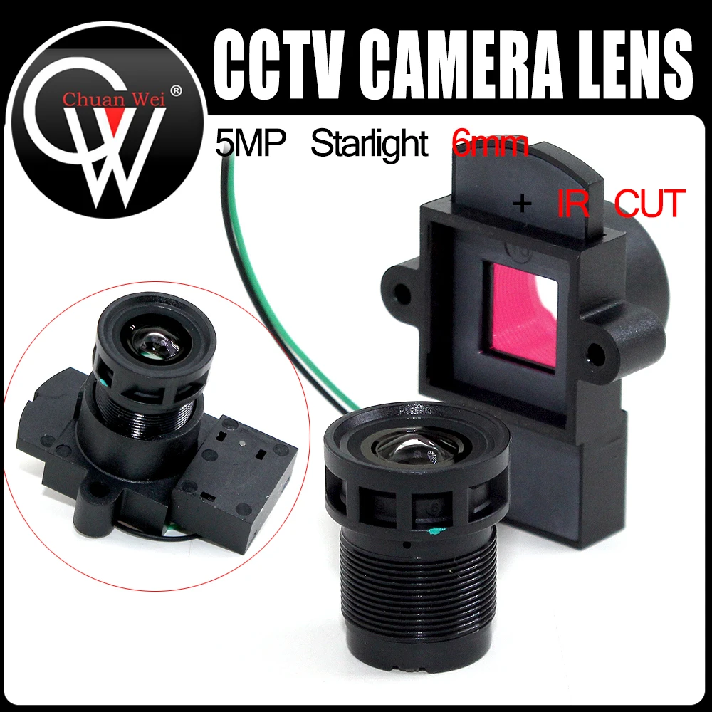 New Starlights 6mm 5.0mp 1/2.7" Lens +m12 Ir Cut For Image Sensor ...
