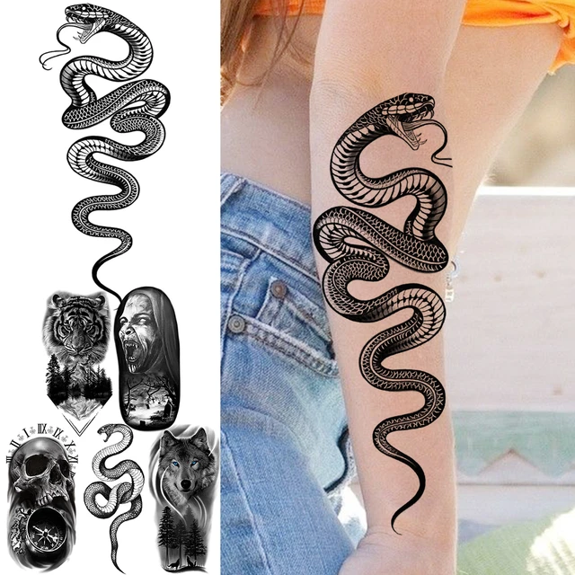 3d Snake Tattoos