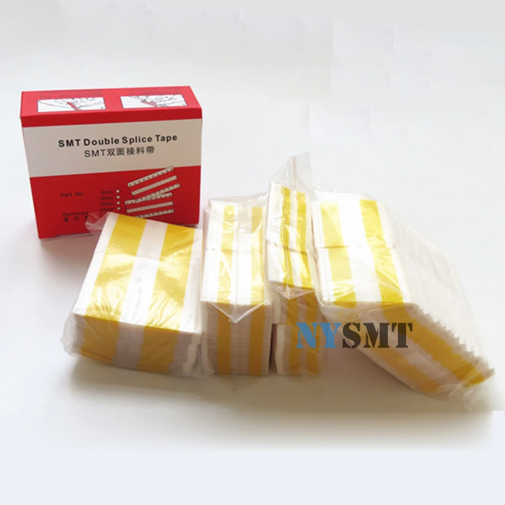 Yellow SMT Double Face Splice Tape 8mm 12mm 16mm 24mm Rectangular Film ...