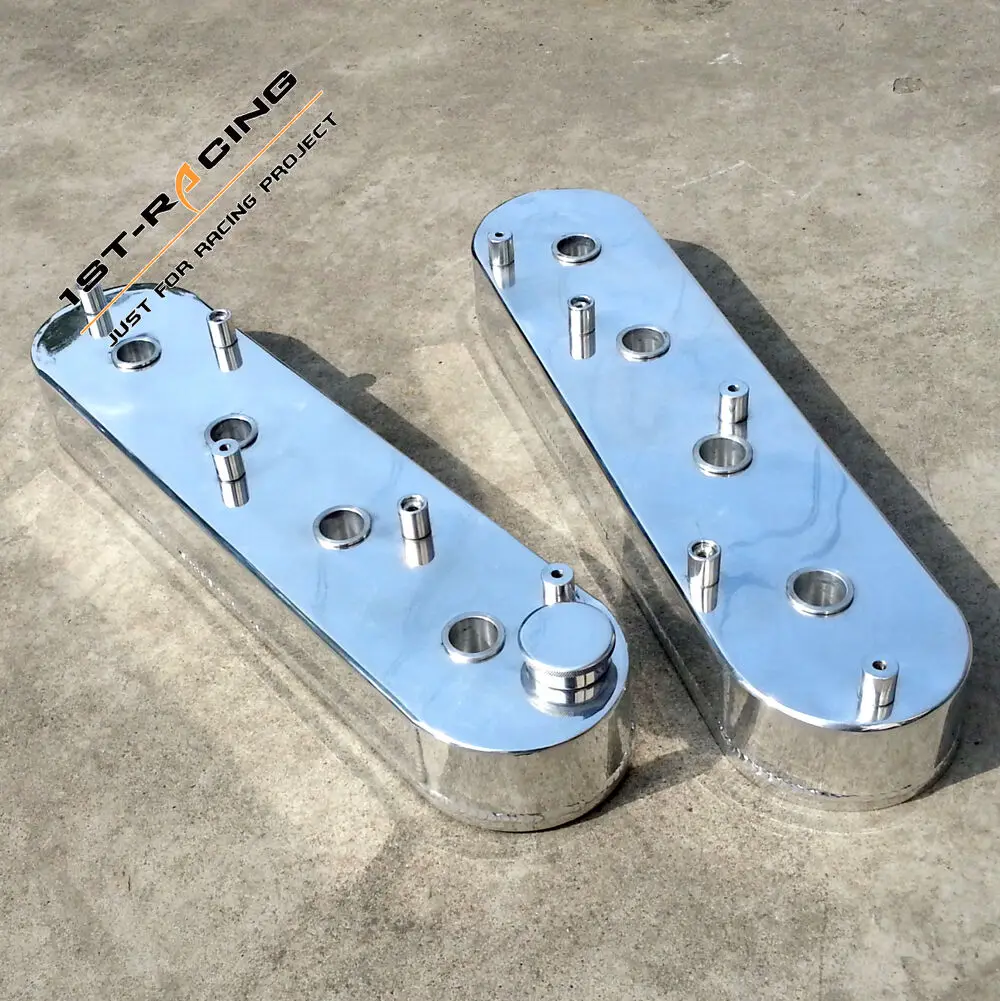 FOR Chevy LS1 LS2 LS6 Fabricated Aluminum Valve Covers Tall Polished w ...