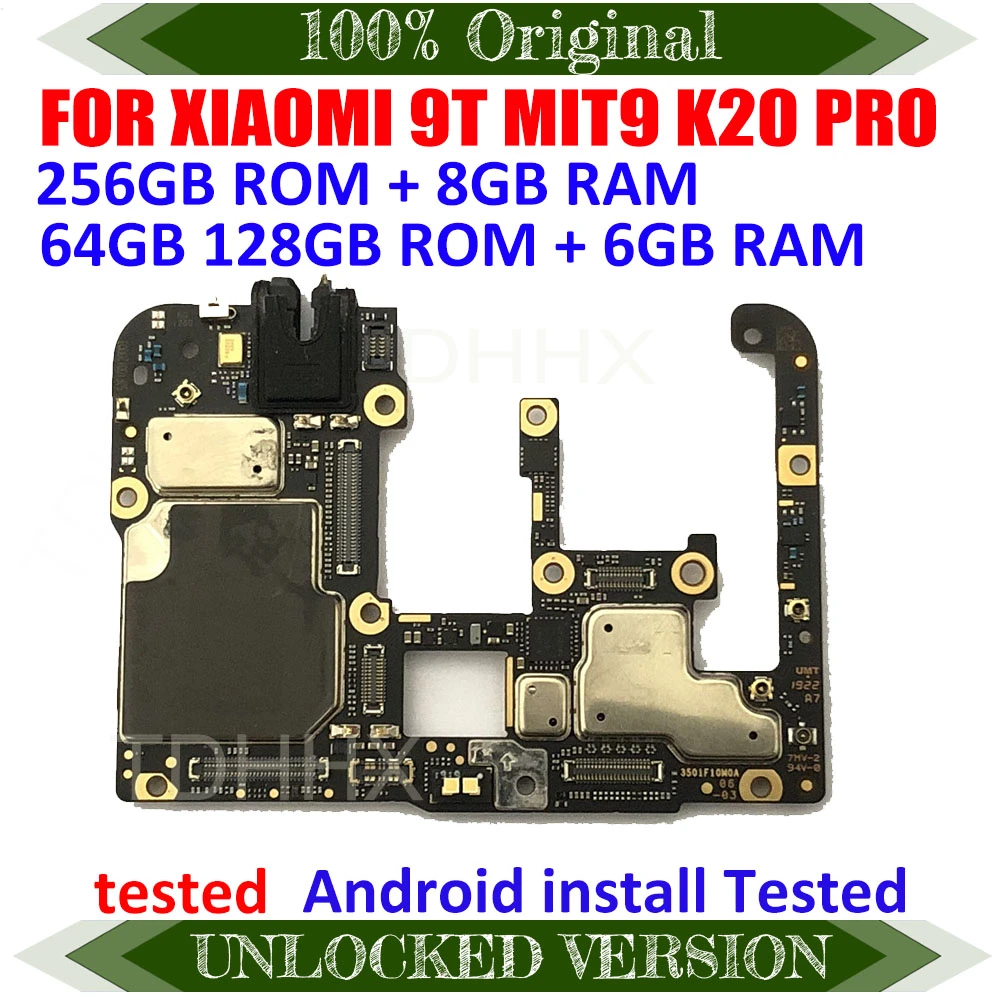 Full Working Unlocked Main Mobile Board Mainboard For Xiaomi 9t Mi9t ...