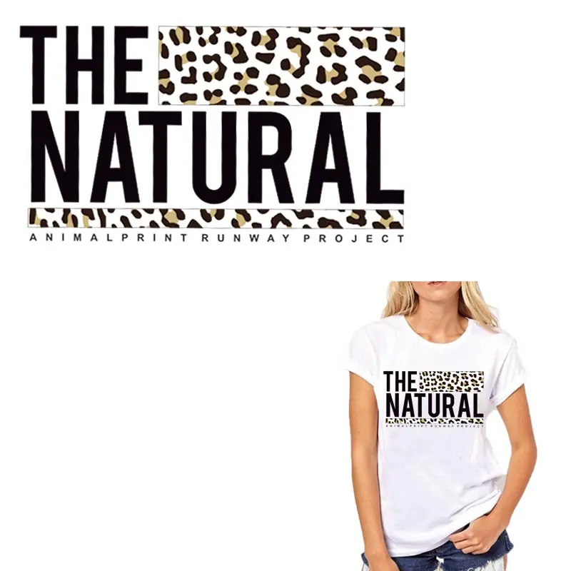 The-Natural-Iron-On-Letter-Transfers-For-Clothing-Leopard-Print-Strips ...