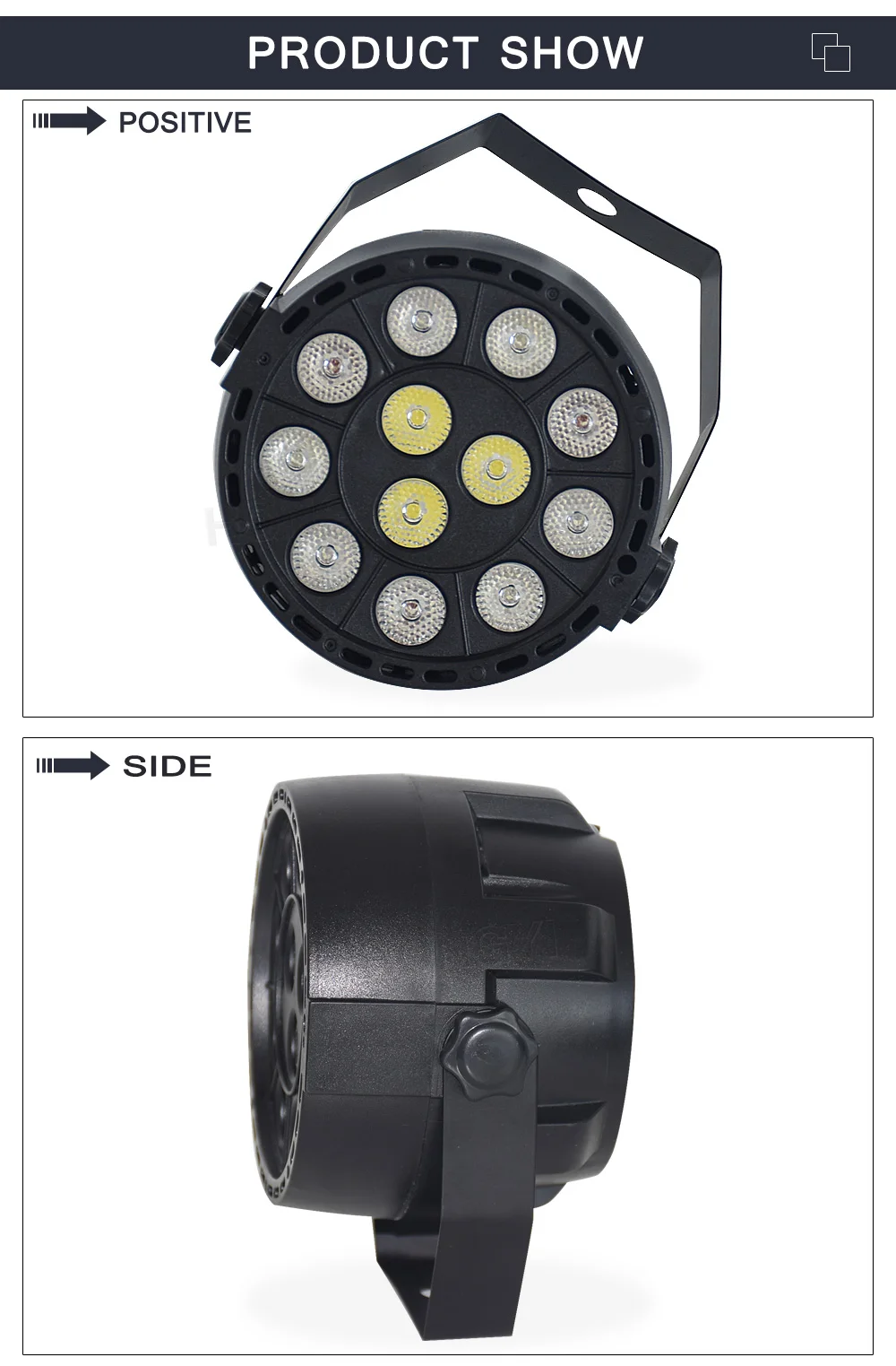 Flat Led Par Stage Light 12x3W RGBW Party Lights Dmx Controller Dj ...