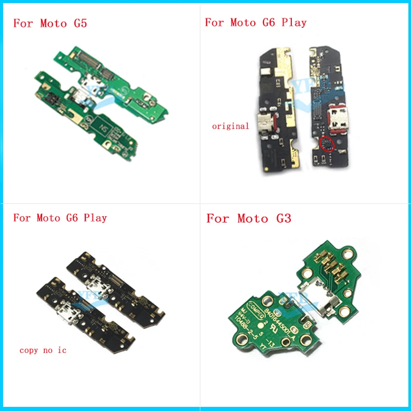 For Motorola Moto G7 G8 G9 G3 G5 G6 Power Lite Play Plus USB Charging ...