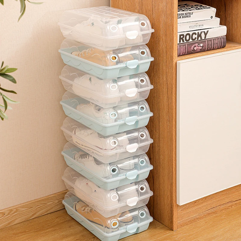 Shoe-Storage-Box-Home-Stackable-Drawer-Type-Shoe-Box-Thick-Transparent ...