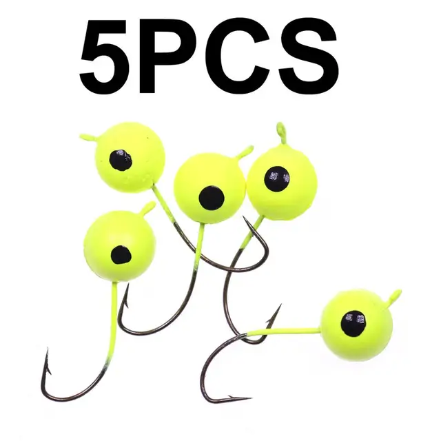 Wifreo 5pcs Floating Popper Fly Head on Jig Hook Bass Popper Panfish ...