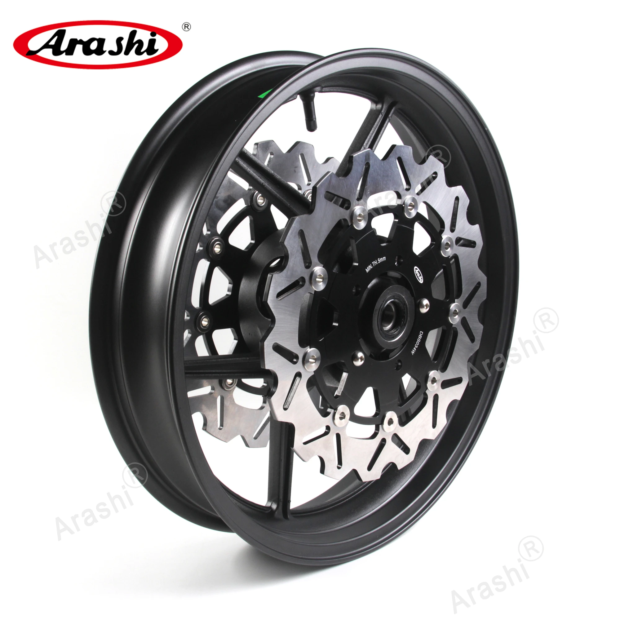 Arashi Zx6r Zx10r Z750 Z800 Er6n Motor Front Wheel Rim Hub Brake Rotor ...