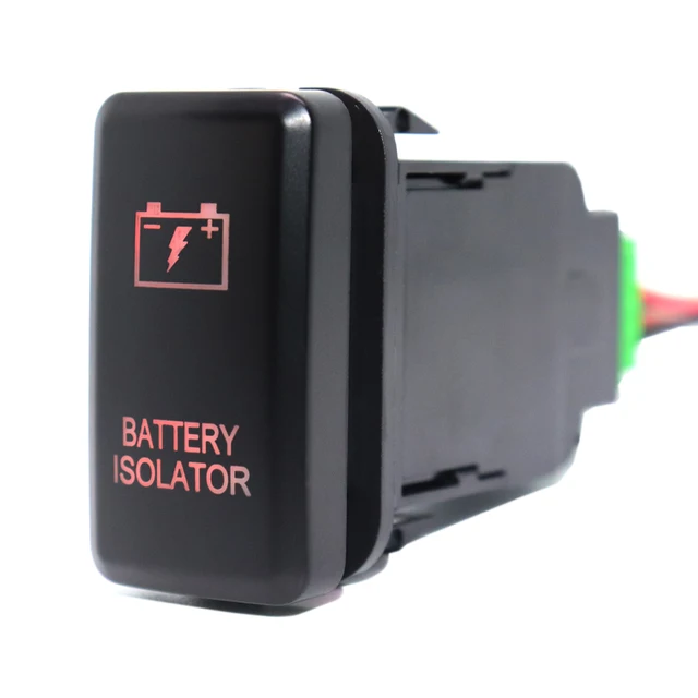 BATTERY ISOLATOR Push Button Switch with Connector Wire For Toyota ...