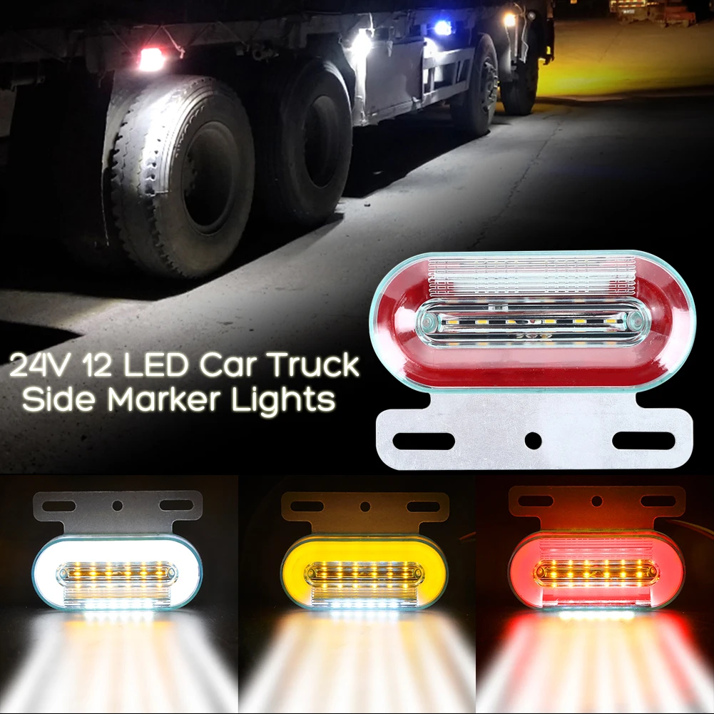 1pcs-24V-12-LED-Car-Truck-Side-Marker-Lights-Car-External-Lights-Signal ...