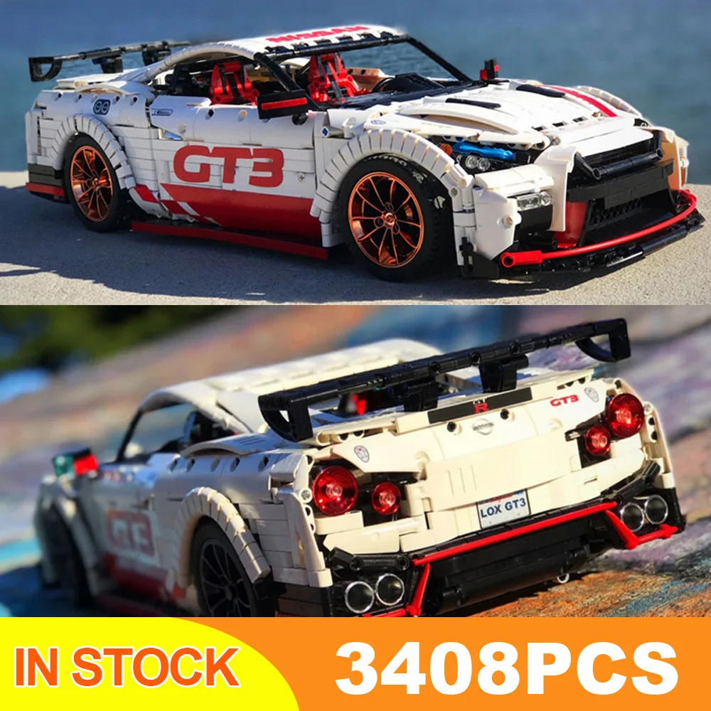 DHL 23010 3408pcs Moc High tech The Nismo Nissan GTR GT3 Speed Racing ...