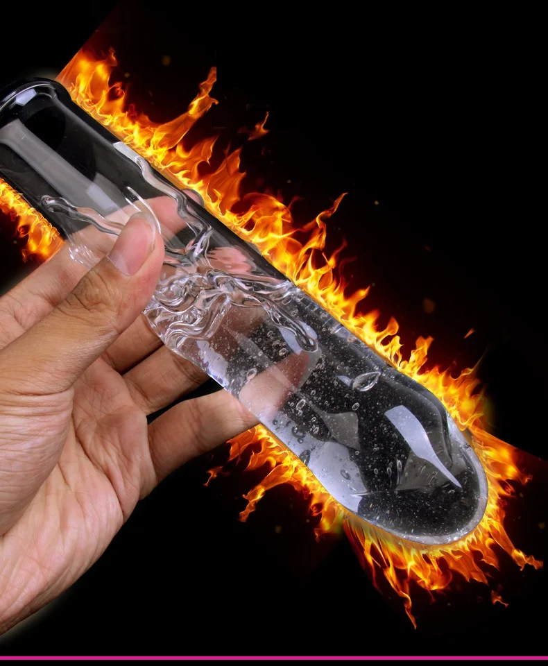 Godemichet - vibro,Énorme gode en verre de cristal de qualité médicale ...