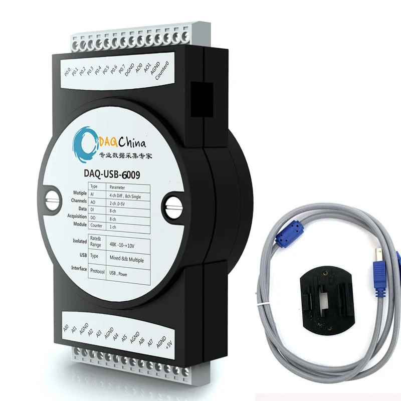 Nueva tarjeta de adquisición de datos de DAQ USB 6009, DAQ, 8 canales ...