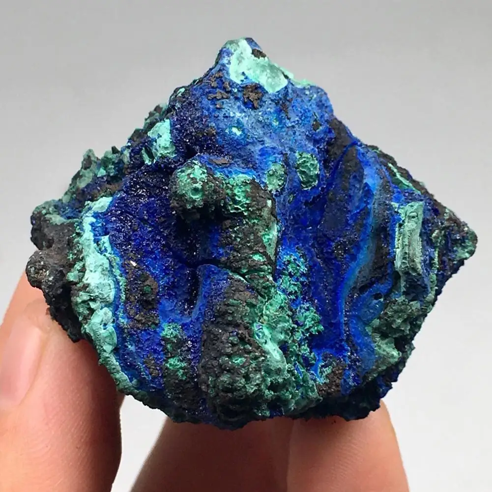 Pierres précieuses,Spécimen minéral brut Azurite bleu naturel, 1 pièce ...