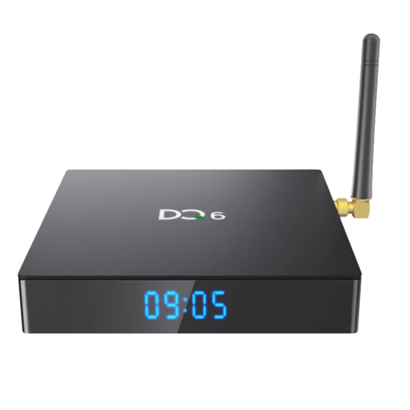 Conjunto tv box dq6 rk3318 dual wifi, com bluetooth, android 10.0, 4 gb + 64 gb, para escola ...
