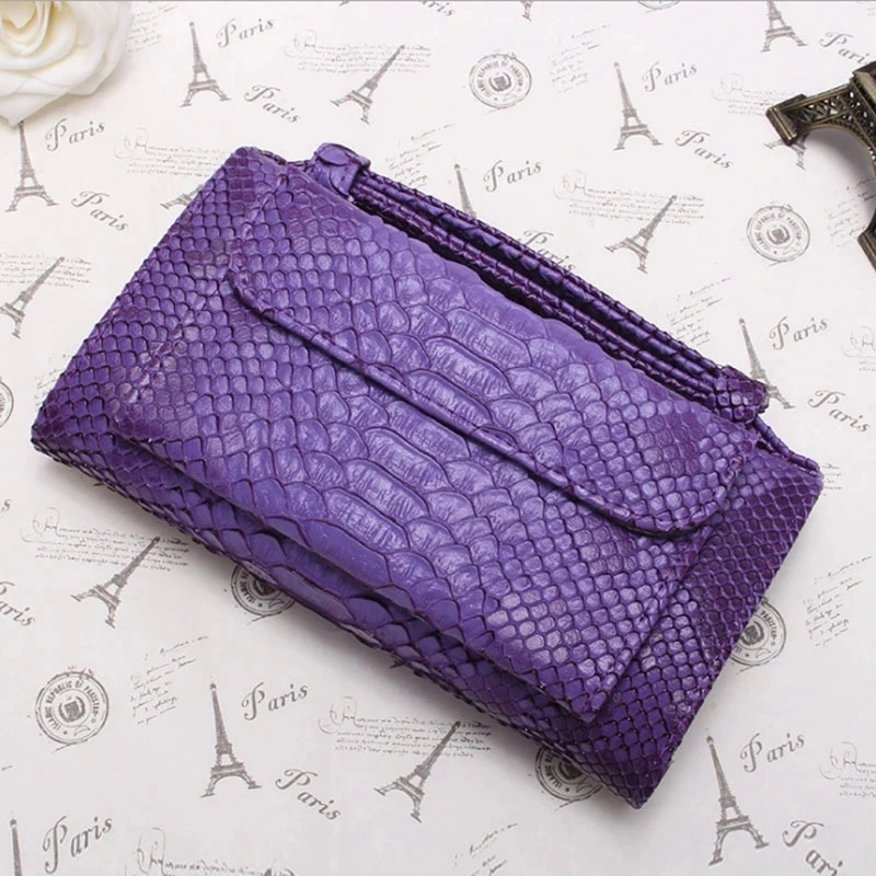 New Arrivals Customized Clutch Bag PU Leather Snake Pattern Fashion ...