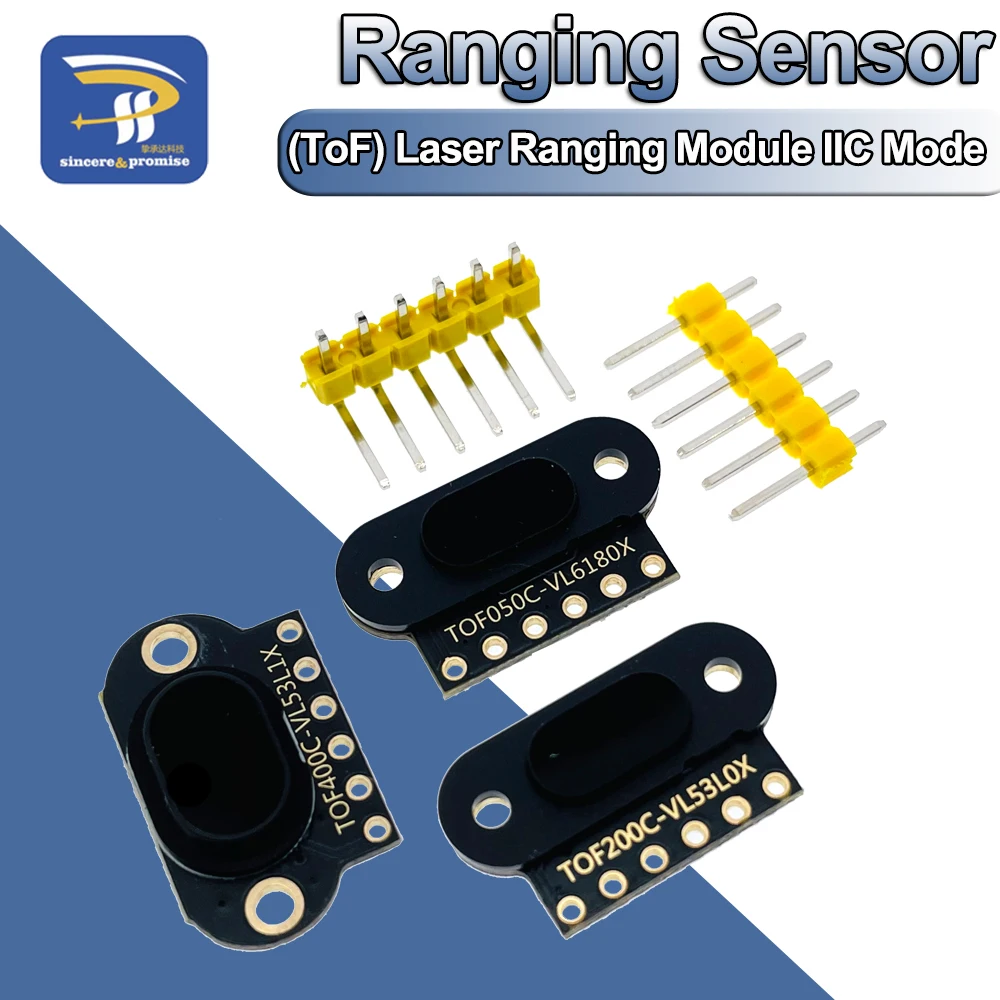 VL6180/VL53L0X/VL53L1X Time of Flight (ToF) Laser Ranging Sensor Module TOF050C TOF200C TOF400C ...
