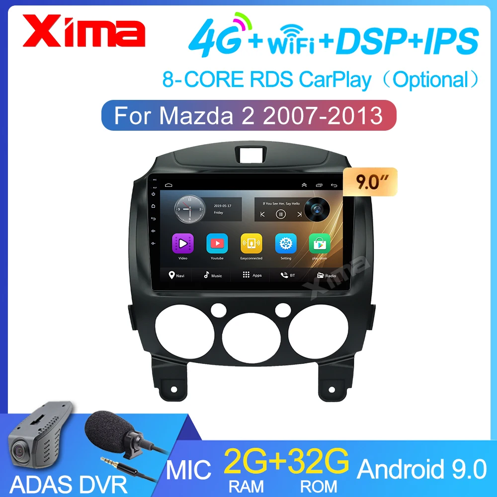 XIMA REPRODUCTOR Multimedia con pantalla de 9 pulgadas y navegación GPS ...