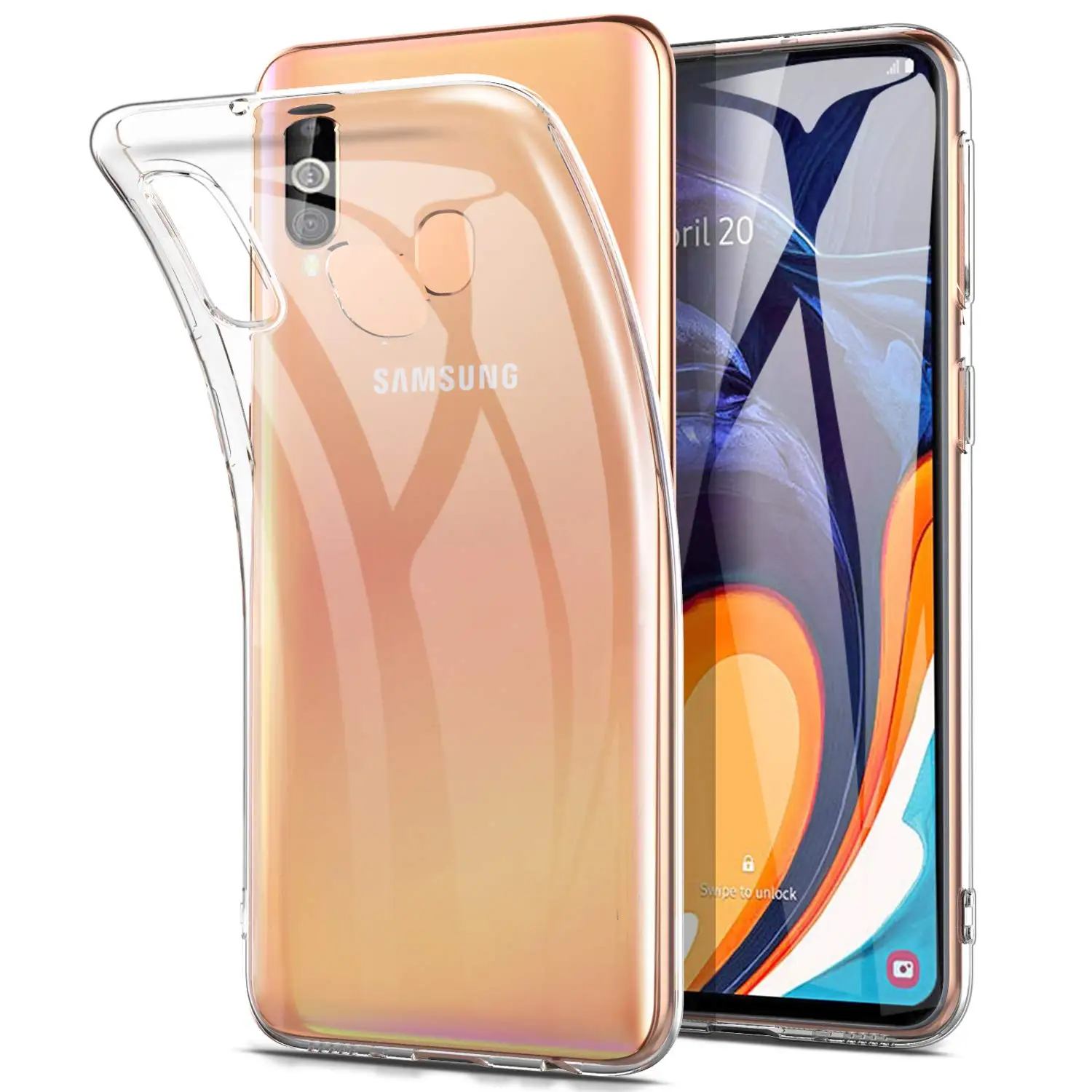 Transparent Back Cover for Samsung Galaxy A10e A20e A70e Case Silicone ...