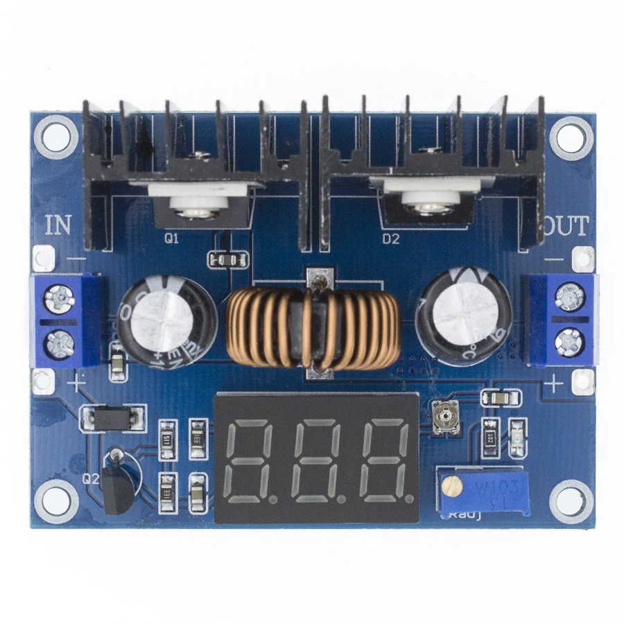LED Voltmeter PWM Adjustable 4-36V To 1.25-36V Step-Down Board Module ...