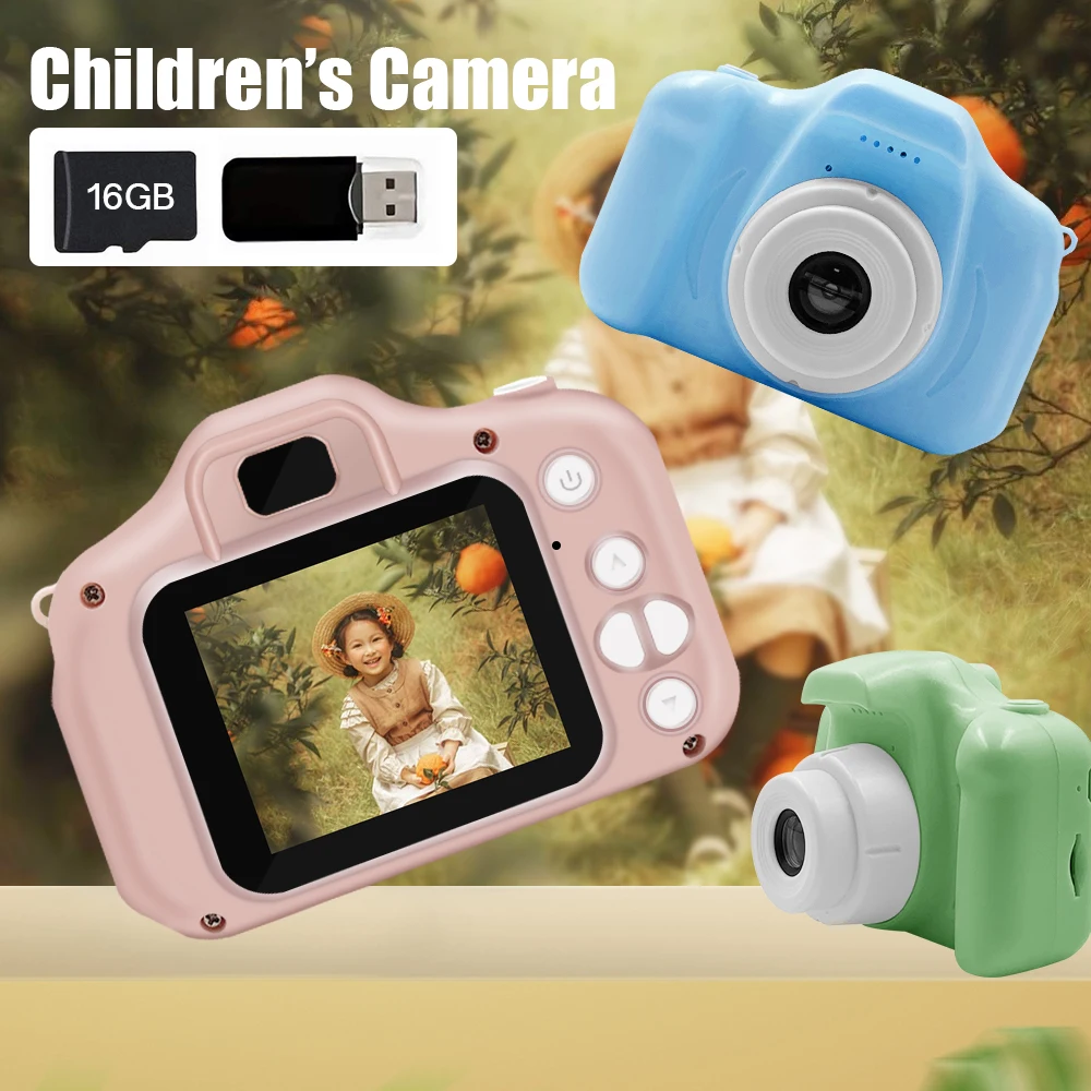 Mini Dual Lens Children's Camera Kids Toys Photos Camera Boy Girl ...