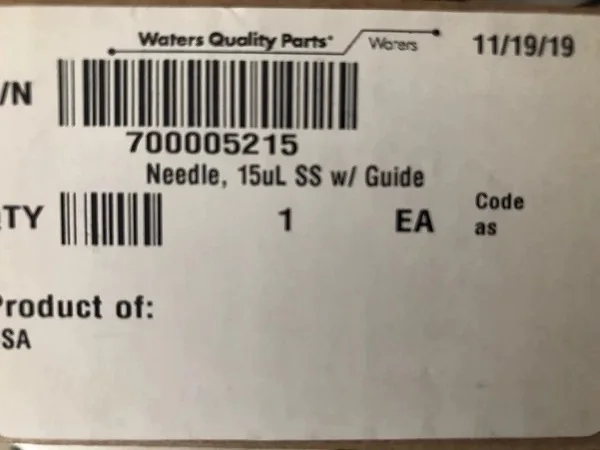 For Standard H-Class Waters FTN Needle 15ul 700005215 430002640