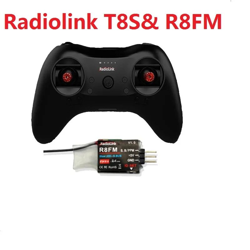 Radiolink T8S FHSS 8CH Mode2 블루투스 버전 RC 핸들 송신기 R8FM 2.4GHz 수신기 지원 S BUS PPM RC 드론|radio control ...