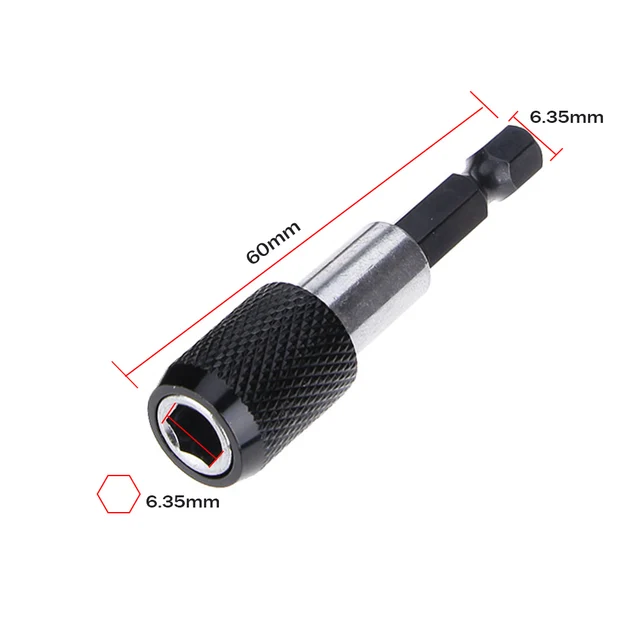 60mm 100mm 150mm Electric Screwdriver Drill Bit Extension Rod Quick ...