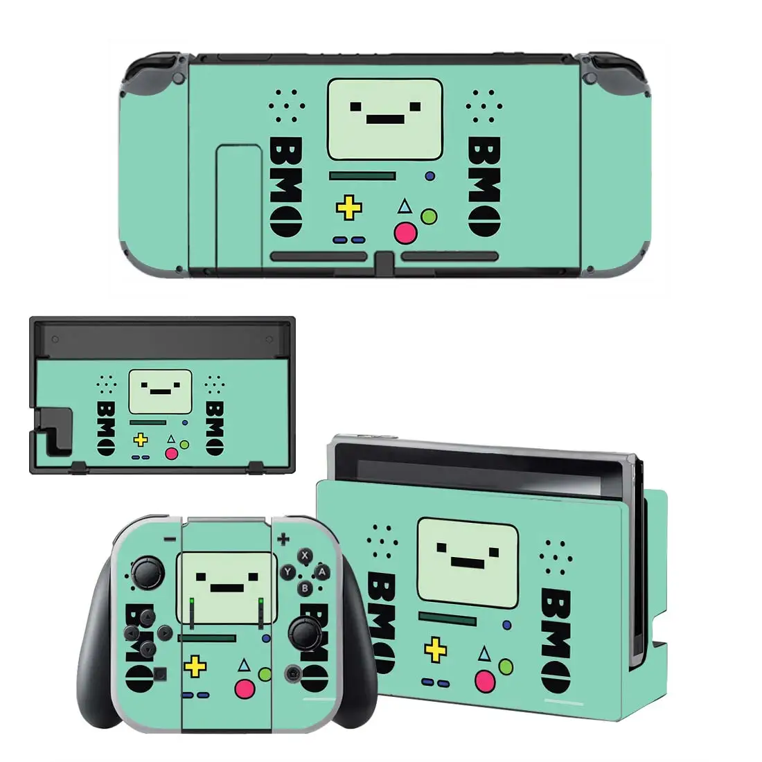 Adventure Time BMO Skin Sticker For Nintendo Switch Console And Joy-Con ...