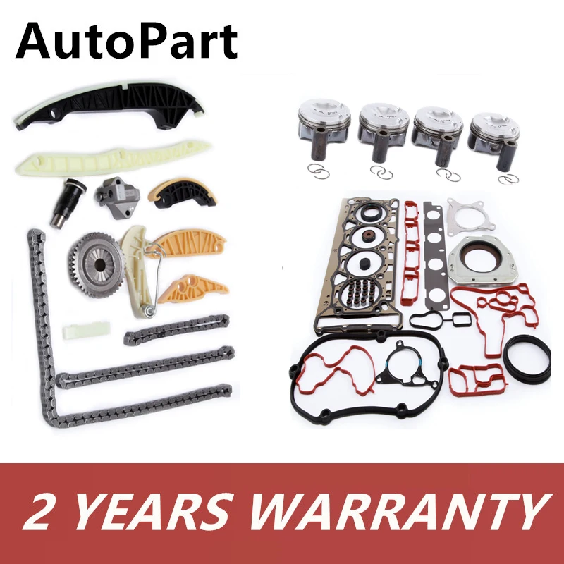 EA888 Pin de pistón de motor TFSI, juego de sello de cierre de guía tensor de cadena de 23mm ...