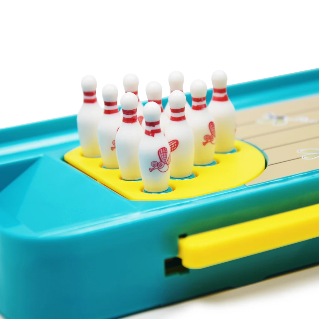 Mini Desktop Bowling Game Home Office Desk Toy For Kids And Adults ...
