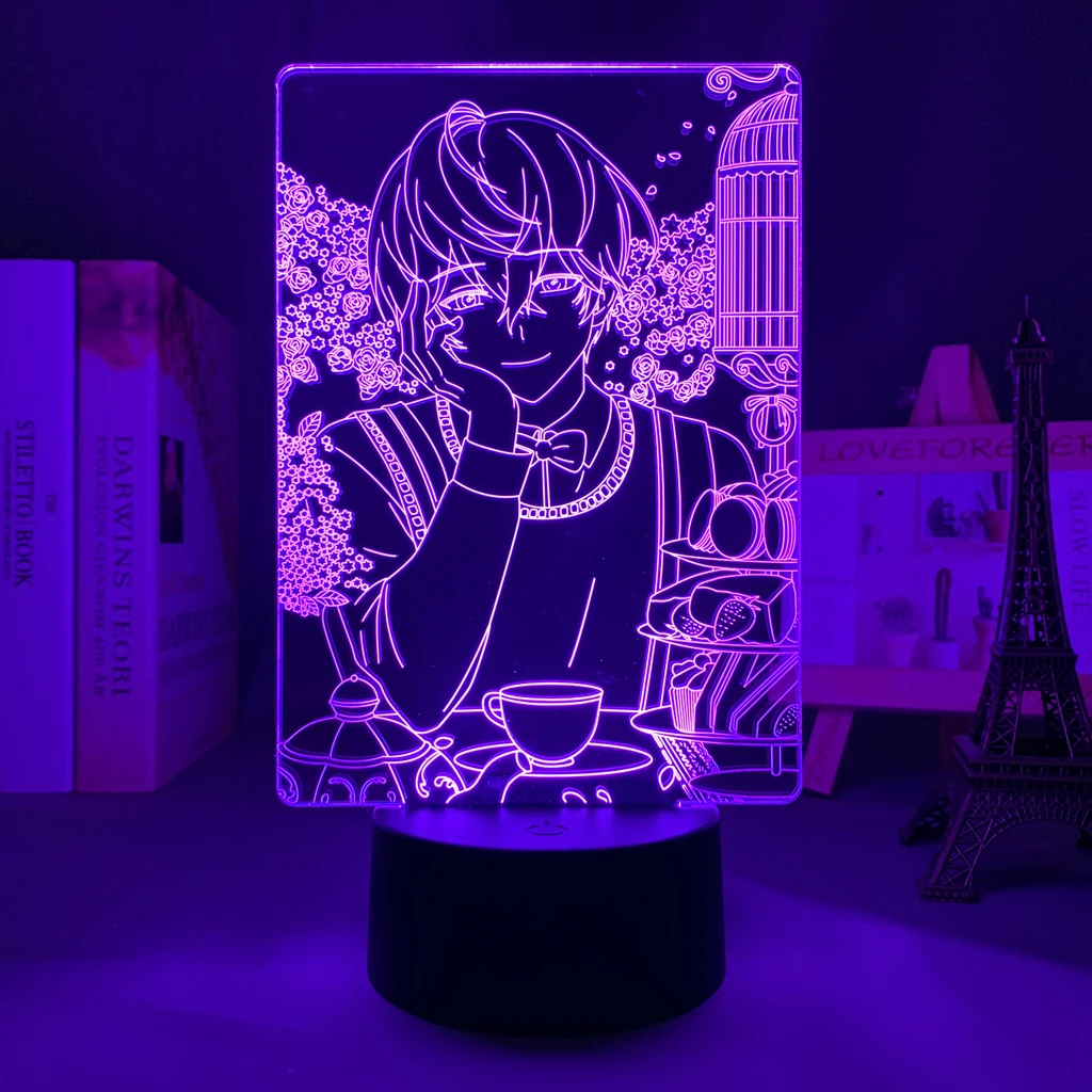 Anime Led Night Light Mystic Messenger para dormitorio, luz decorativa ...