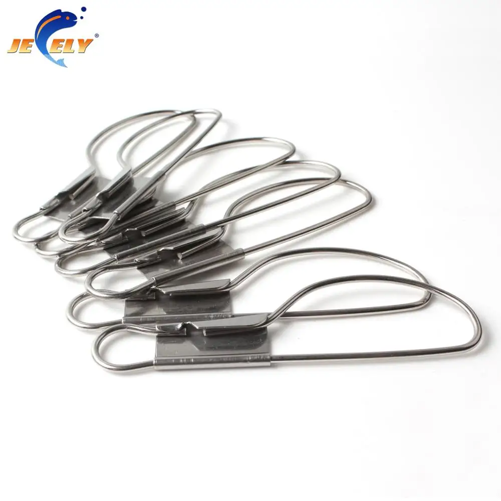 5Pcs Big Fish Stainless Steel Fishing Lock Buckles with Snap Fishing ...