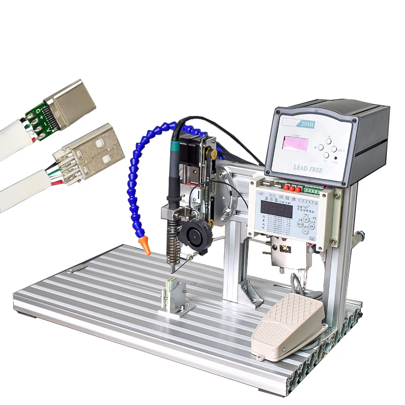 Semi-Automatic-Foot-Operated-Soldering-Machine-Small-Circuit-Board-Wire ...